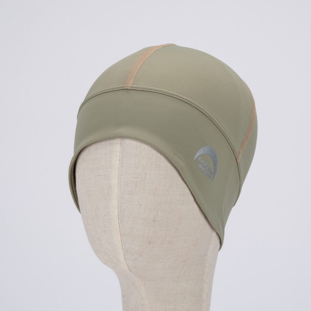 Olive UV Protection Hat Skull Cap: UPF 50 Chrome Dome Caps